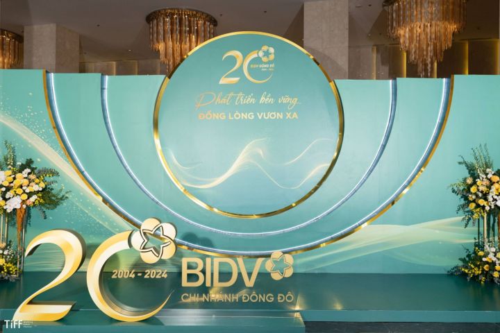 Tổ chức sự kiện Kỷ niệm 20 năm thành lập BIDV Đông Đô